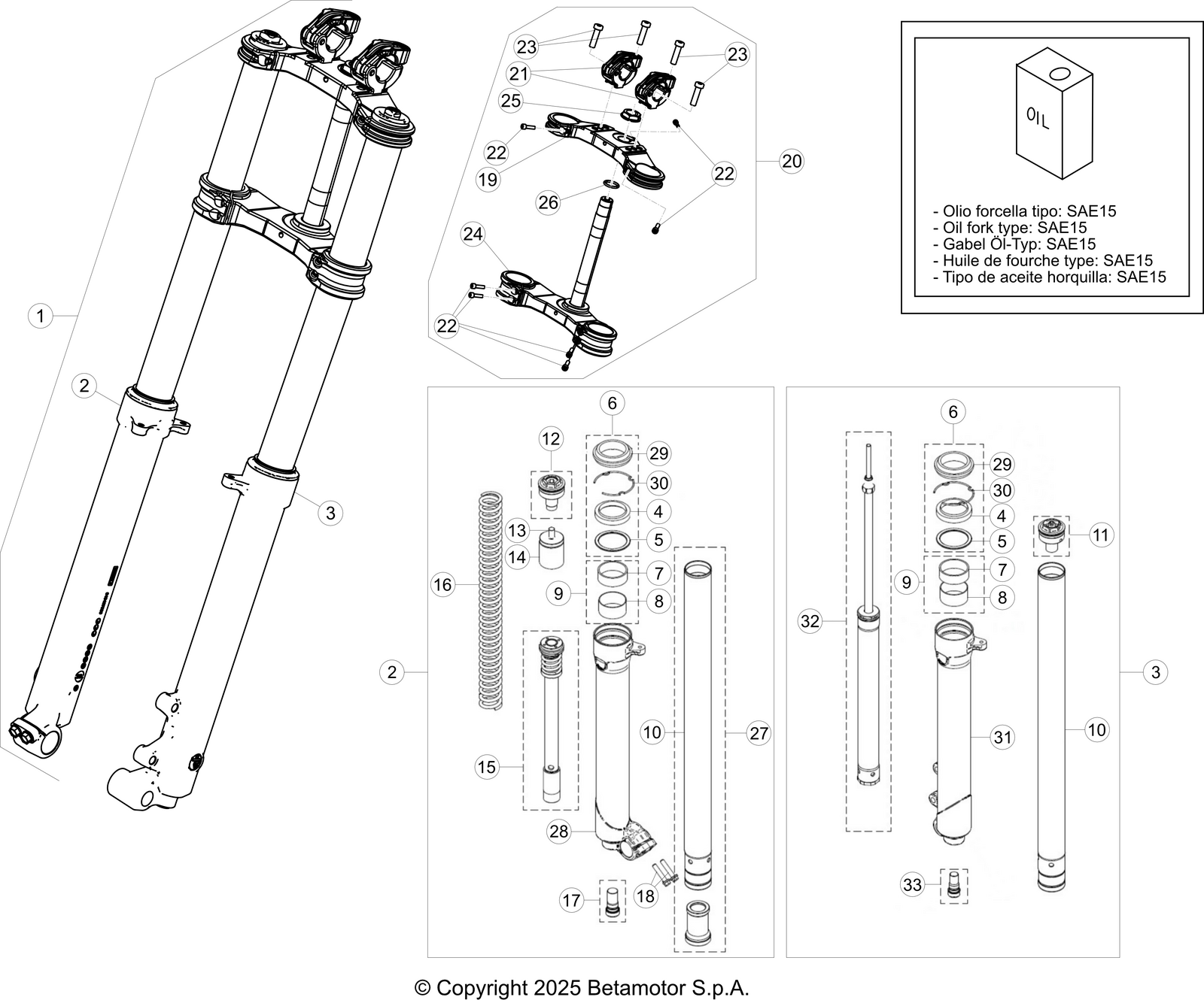34 FRONT FORK - Beta Genuine