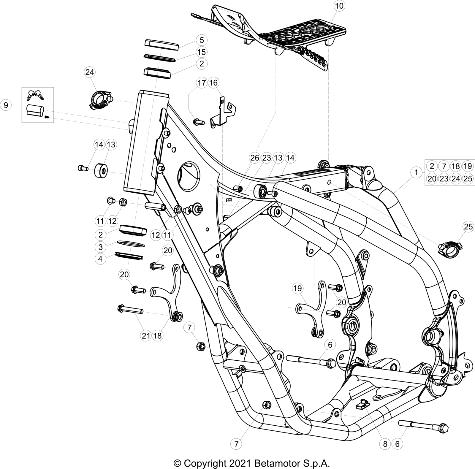 31 FRAME/SUB FRAME - Beta Genuine
