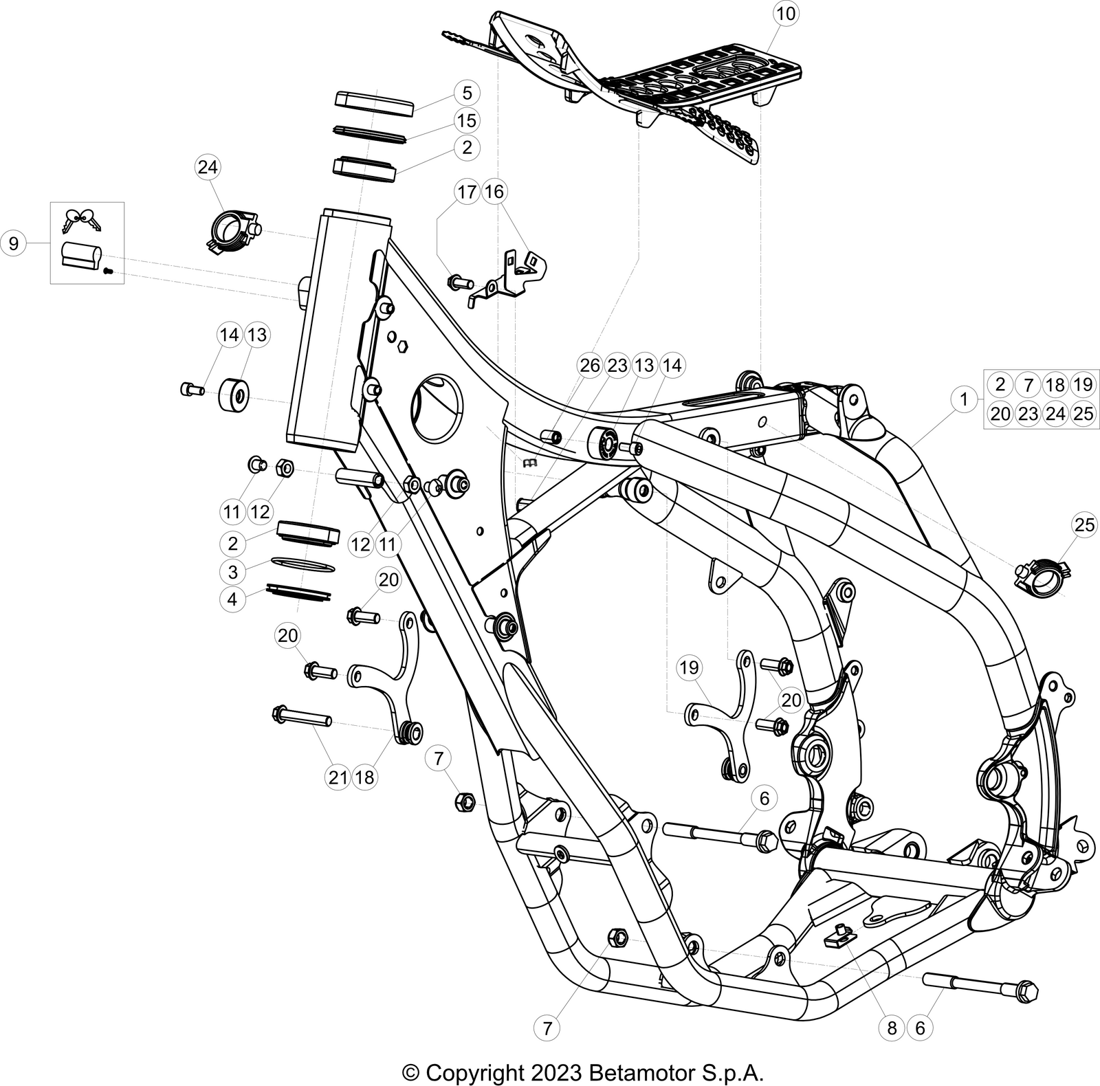 31 FRAME/SUB FRAME - Beta Genuine