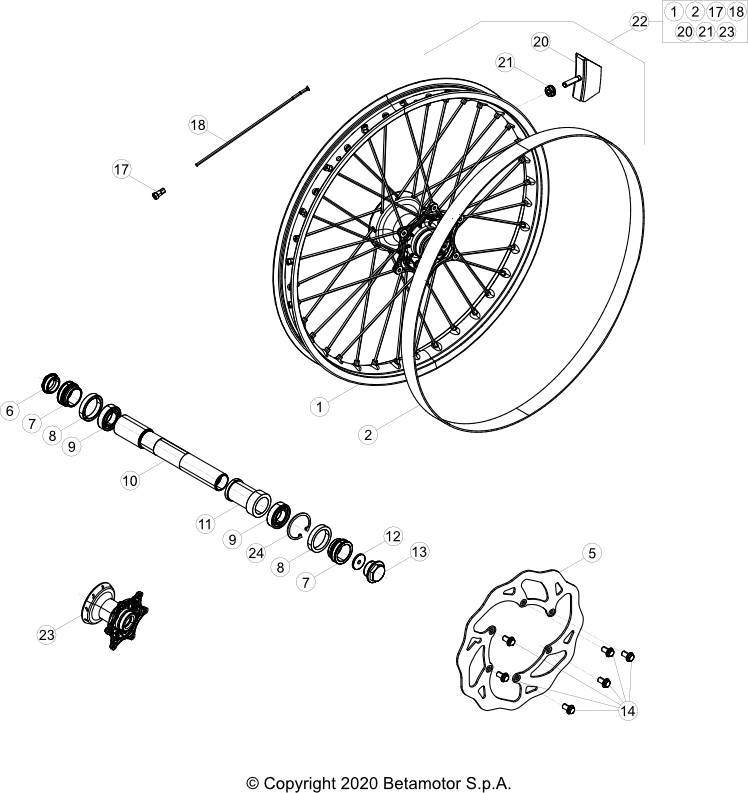 41 FRONT WHEEL - Beta Genuine