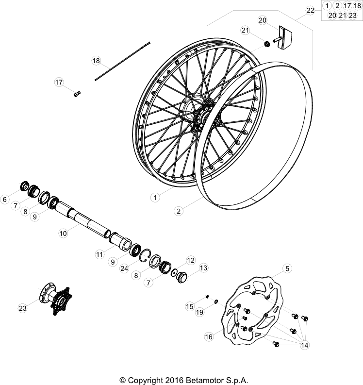 41 FRONT WHEEL - Beta Genuine