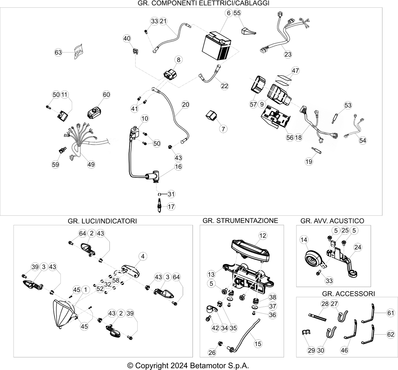 40 WIRING HARNESS - Beta Genuine