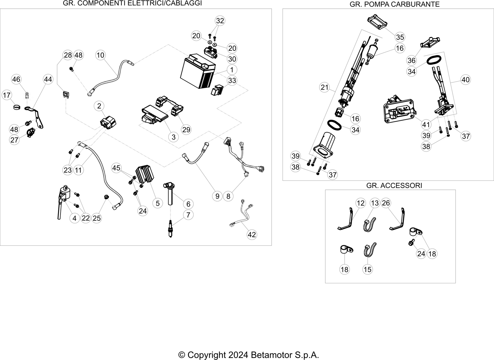 40 WIRING HARNESS - Beta Genuine