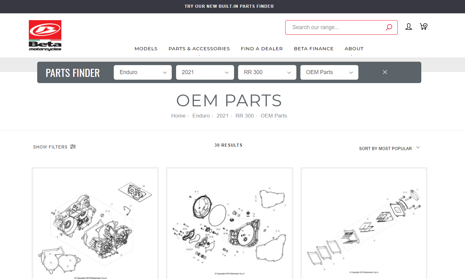 OEM Parts Finder
